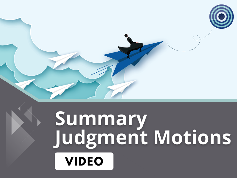 Archive: Summary Judgment Motions